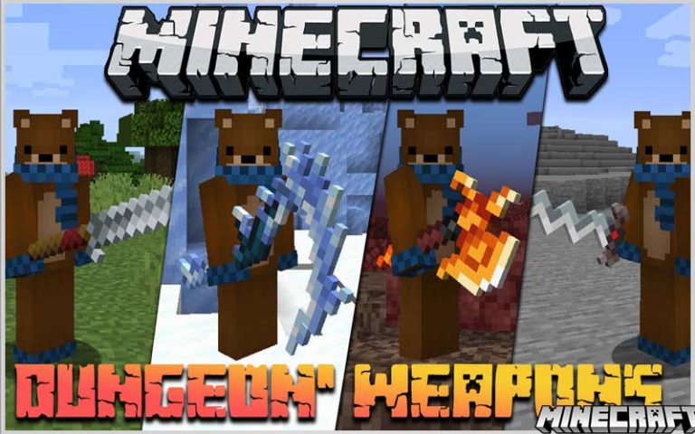 MC Dungeons Weapons [Fabric] Mod 1.17.1/1.16.5/1.15.2 - MODS PC